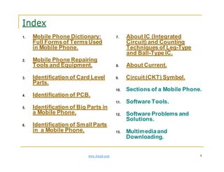 Mobile phone repair online Course | DOCX