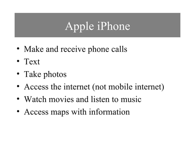 Mobile Phones Presentation | PPT