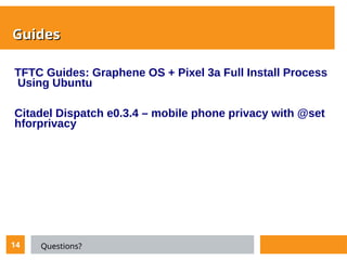 Mobile Privacy - Meetup #5 - 2022-10-13 | PPT