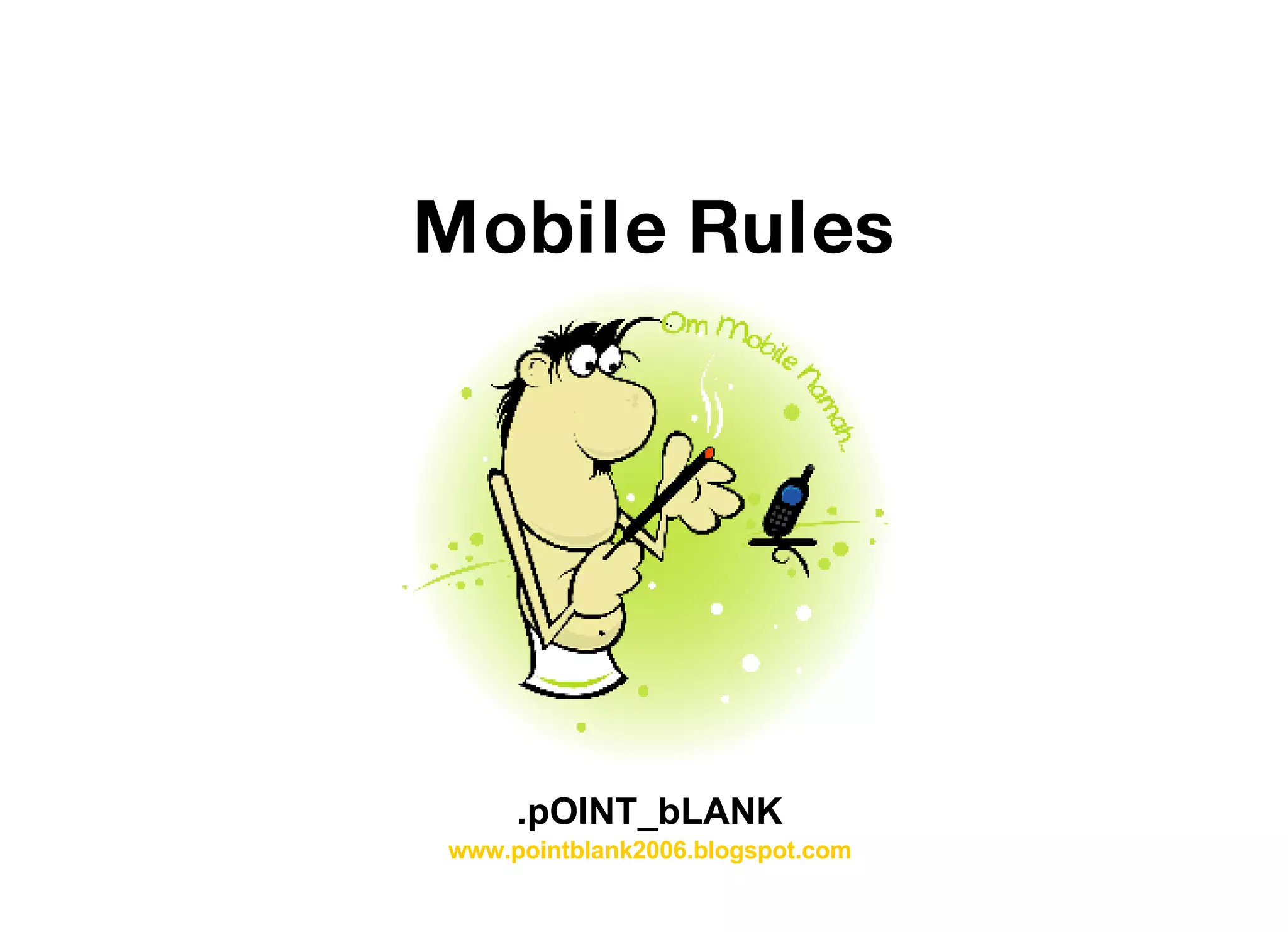 MOBILE RULES | PPT