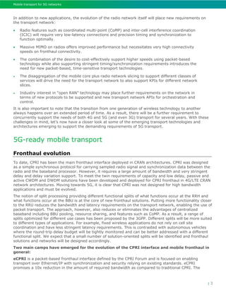 Mobile transport-for-5 g-networks | PDF