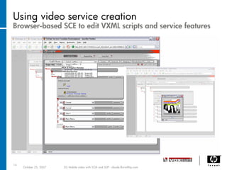 Mobile video using SOA / SDP and IMS | PPT