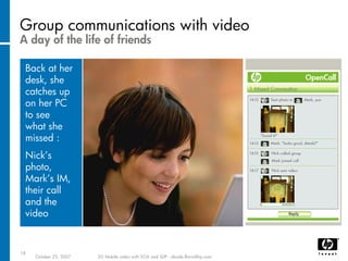 Mobile video using SOA / SDP and IMS | PPT