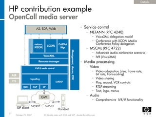 Mobile video using SOA / SDP and IMS | PPT