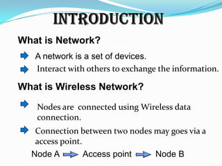 Mobile ad-hoc network [autosaved] | PPTX | Computer Networking | Computing