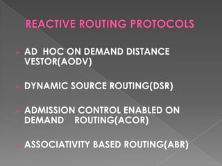 Mobile ad hoc network | PPTX