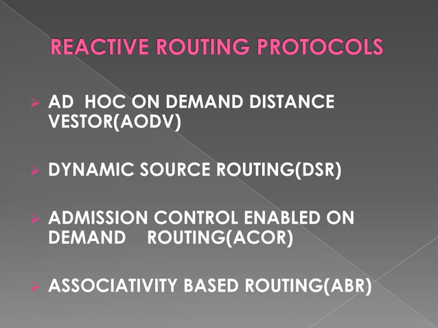 Mobile ad hoc network | PPTX | Computer Networking | Computing