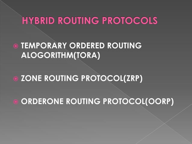 Mobile Ad Hoc Network Pptx Computer Networking Computing