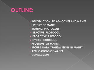Mobile ad hoc network | PPTX | Computer Networking | Computing