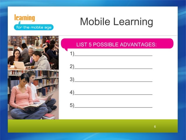 Mobile Learning Definitions | PPT