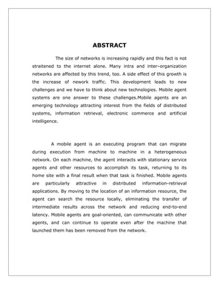 Mobile agents in a distributed multimedia dabase system(synopsis) | DOC