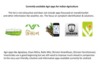 Agricultural Apps for Android Mobiles | PDF