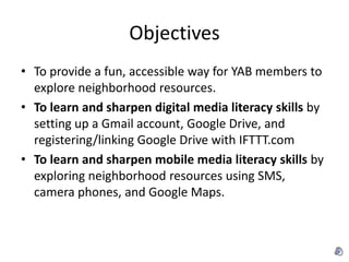 Mobile and digital media literacy learning activity | PPT