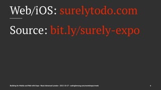 Building for Mobile and Web with Expo - React Advanced London 2022 | PDF | Web Development ...