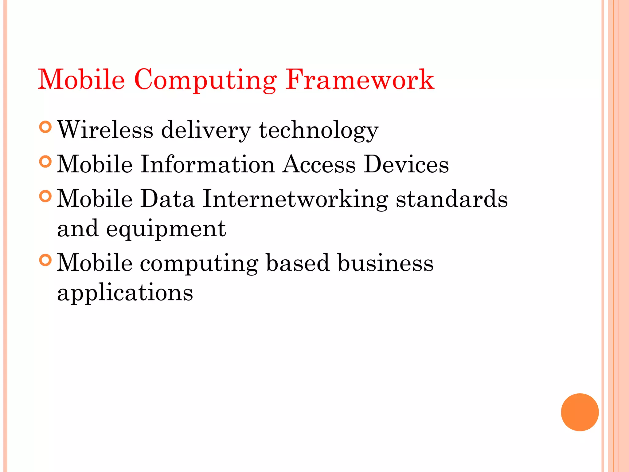 Mobile and wireless computing | PPT