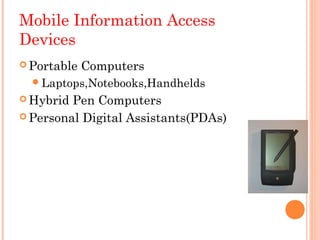 Mobile and wireless computing | PPT