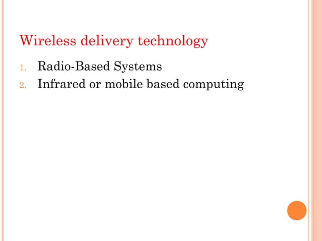 Mobile and wireless computing | PPT