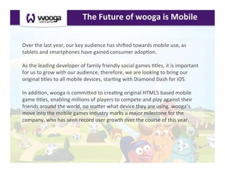 Mobile announcement wooga | PDF