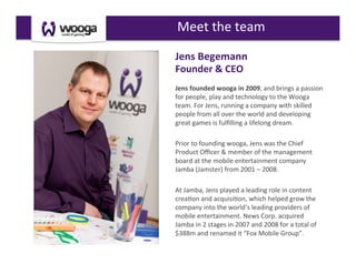 Mobile announcement wooga | PDF