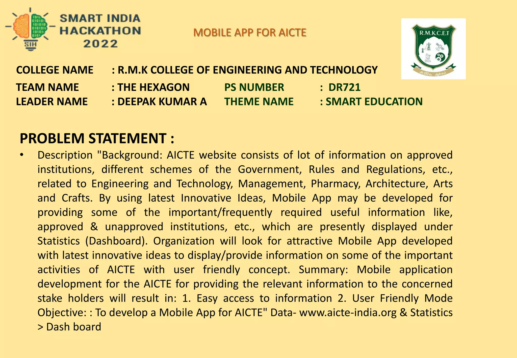 MOBILE APP[AICTE] SMART EDUCATION.pptx