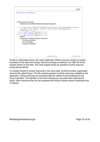 Mobile apparchitecture | PDF