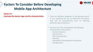 Importance of Mobile App Architecture For Mobile App Development | PPT