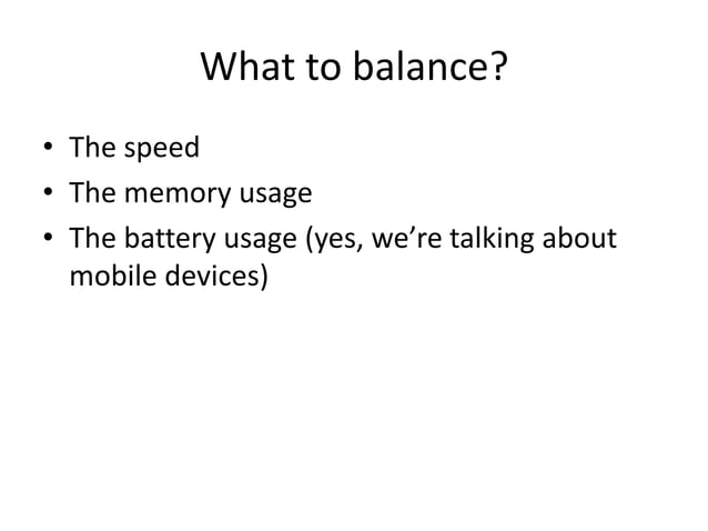 Mobile app design - the balance triangle | PPT