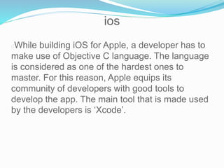 Mobile app development | PPT | Free Download