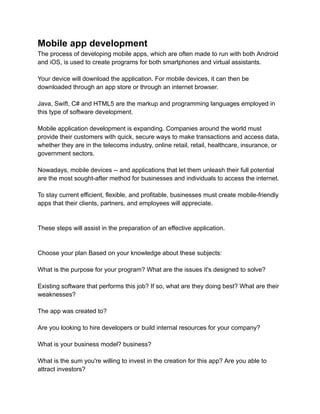 Mobile app development.pdf | Internet | Computing