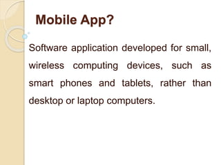 Mobile App Development | PPTX