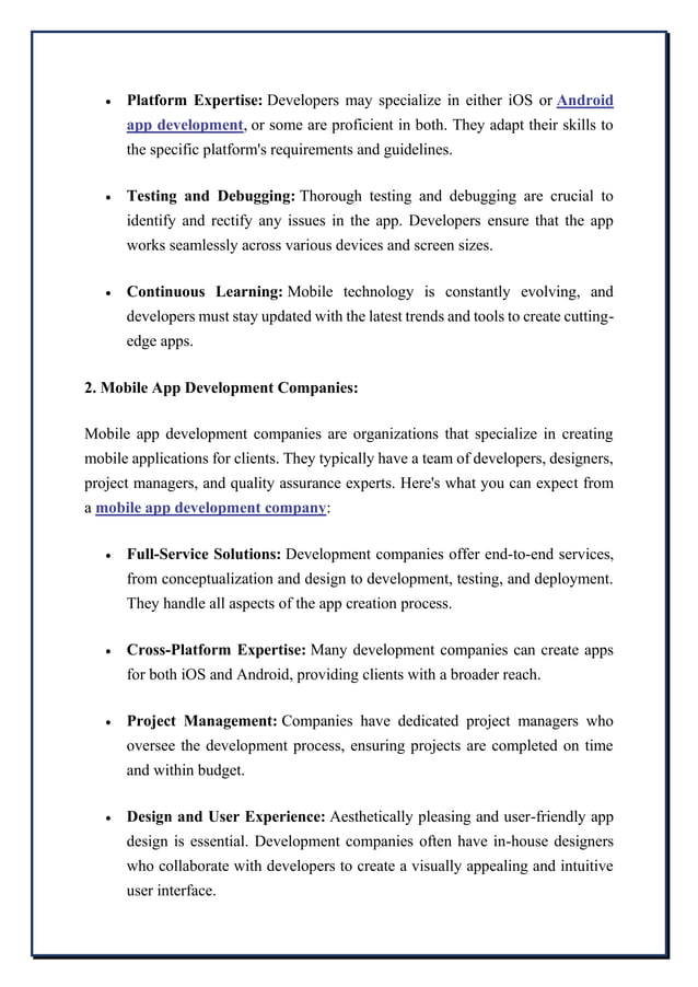 Mobile App Development A Comprehensive Guide | PDF | Operating Systems | Computer Software and ...