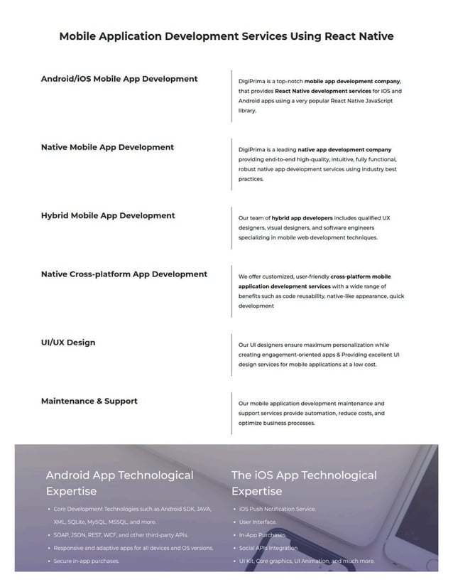 Custom Mobile Application Development Services | PDF