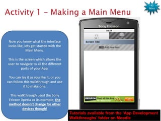 Mobile app development lesson 4 | PPTX
