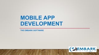 Mobile app development ppt | PPTX | Travel