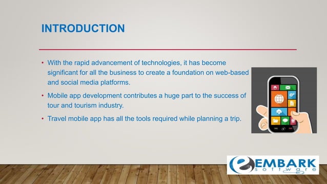 Mobile app development ppt | PPTX | Travel