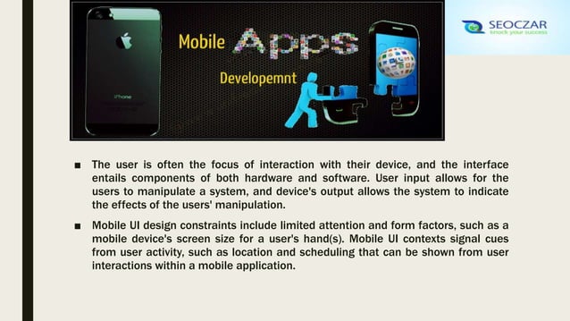Mobile Application Development Seoczar Ppt