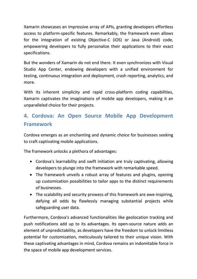 Mobile App Development Frameworks - The Top Picks of 2023.pdf | Web ...