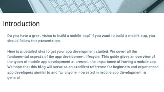 Mobile app development guide | PPT