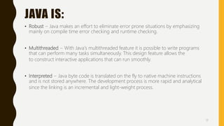 Java Basics | PPT