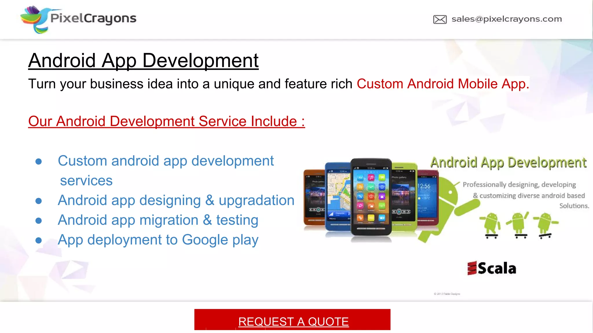 Mobile App Development Services @PixelCrayons | PPT