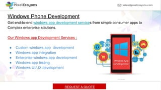 Mobile App Development Services @PixelCrayons | PPT