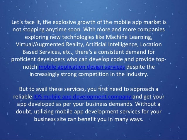 Top-Notch Mobile App Development Services for Startups, Enterprises