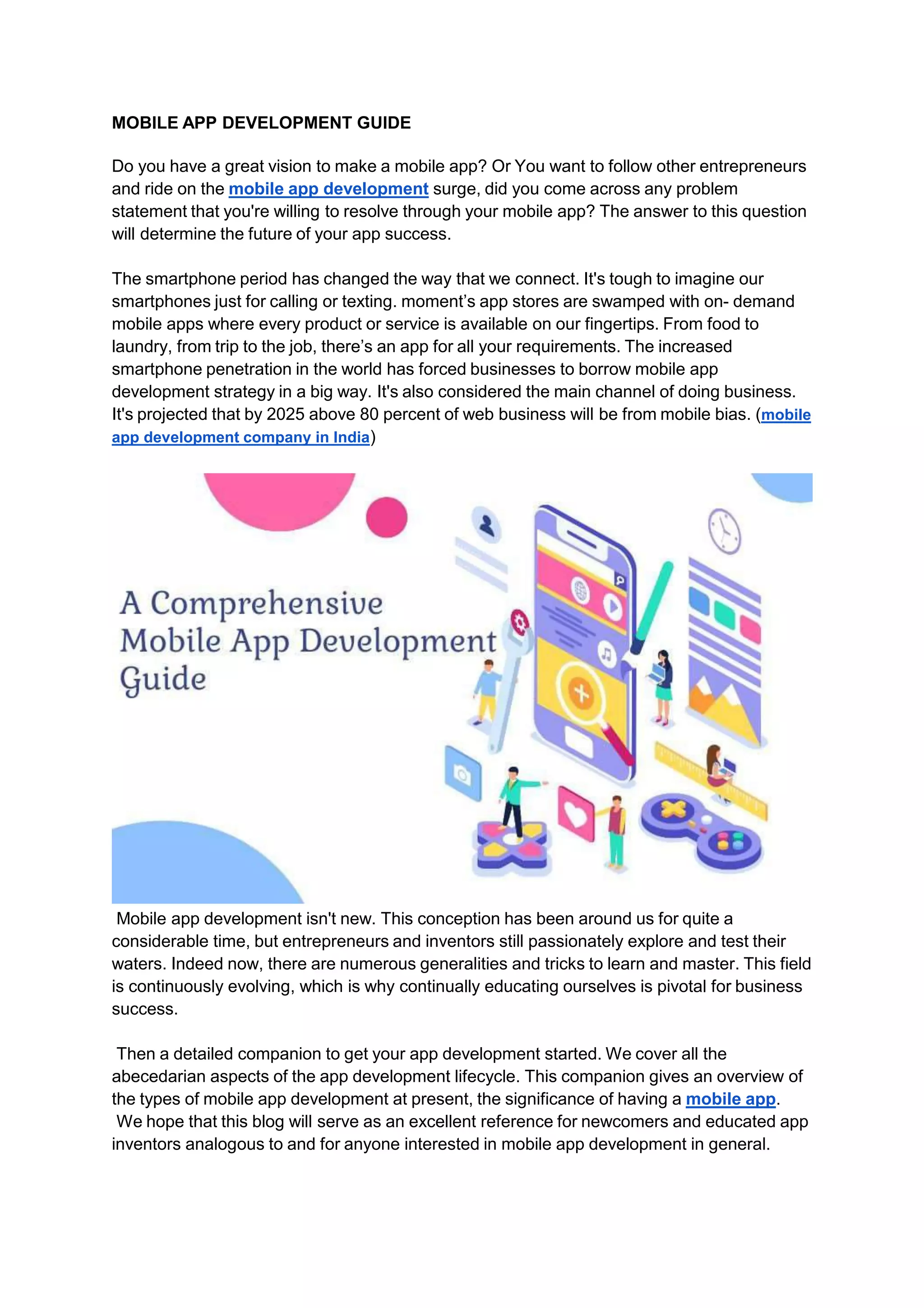 Mobile App Development Guide Pdf