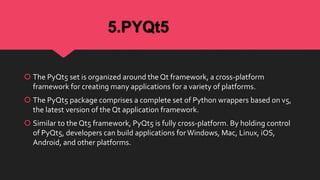 MOBILE APP DEVELOPMENT USING PYTHON | PPTX