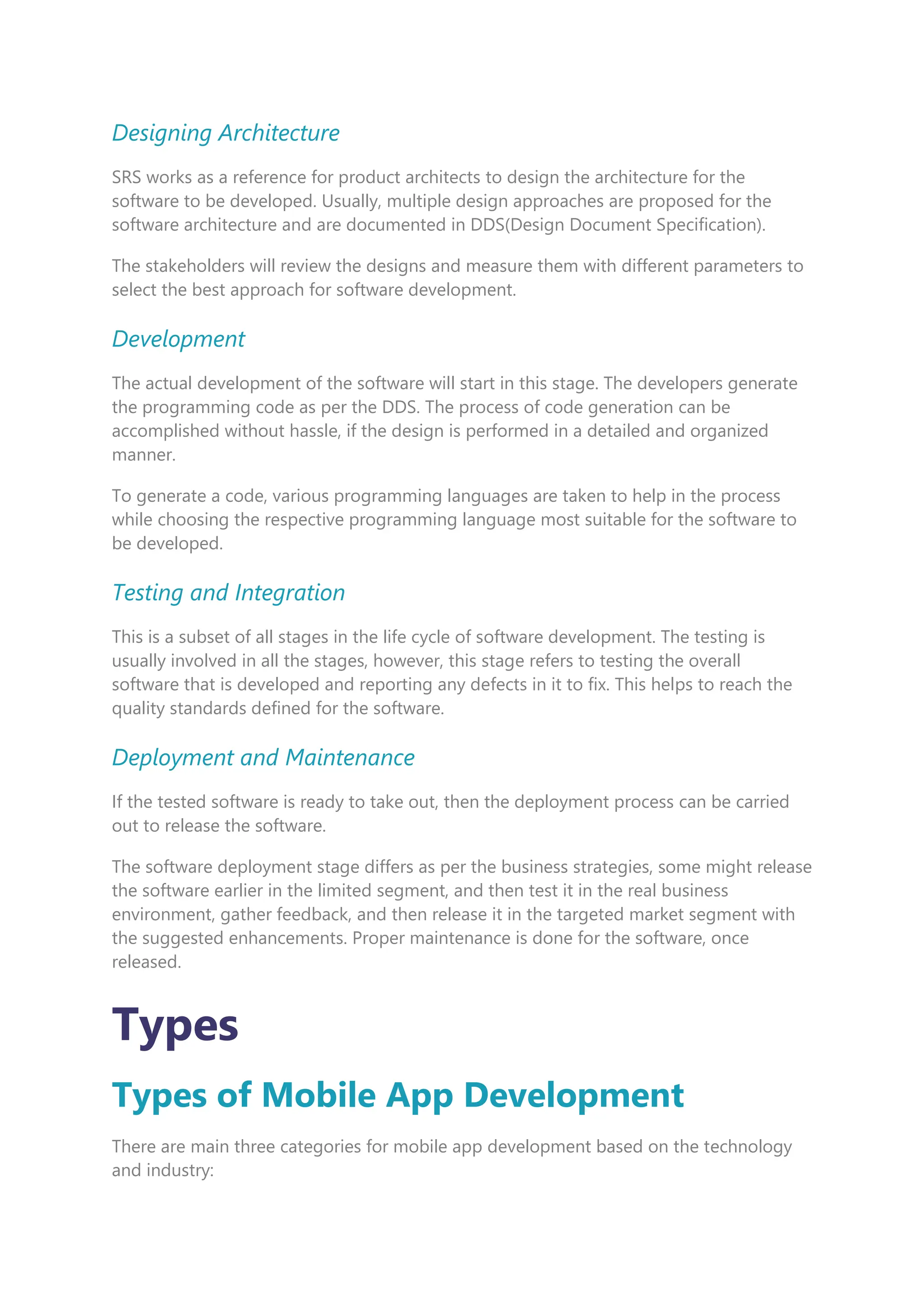 Mobile App Development Vs Software Development 7 Key Differences | PDF