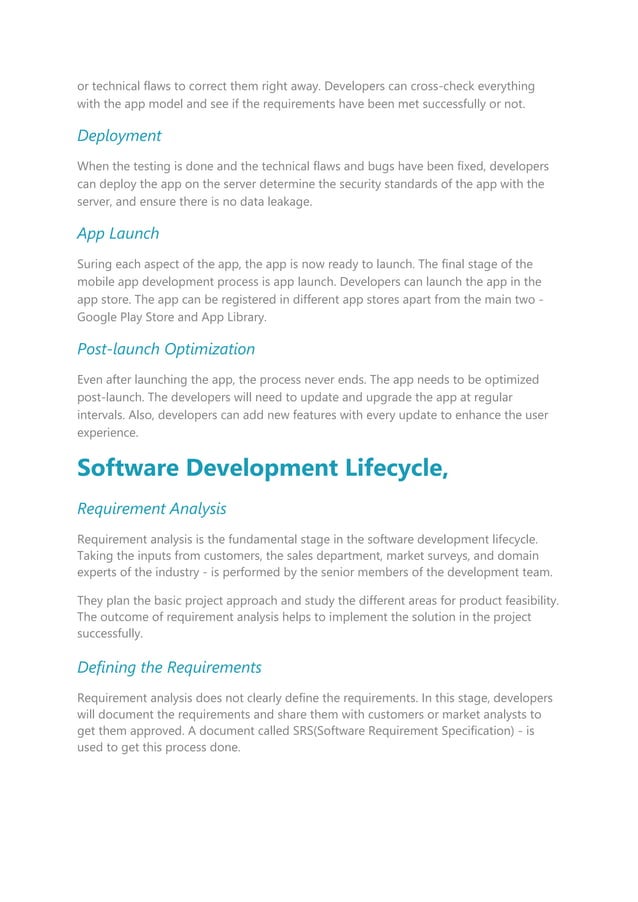Mobile App Development Vs Software Development 7 Key Differences | PDF ...