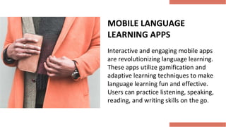 Mobile App For Language Learning: Language Education | PPT