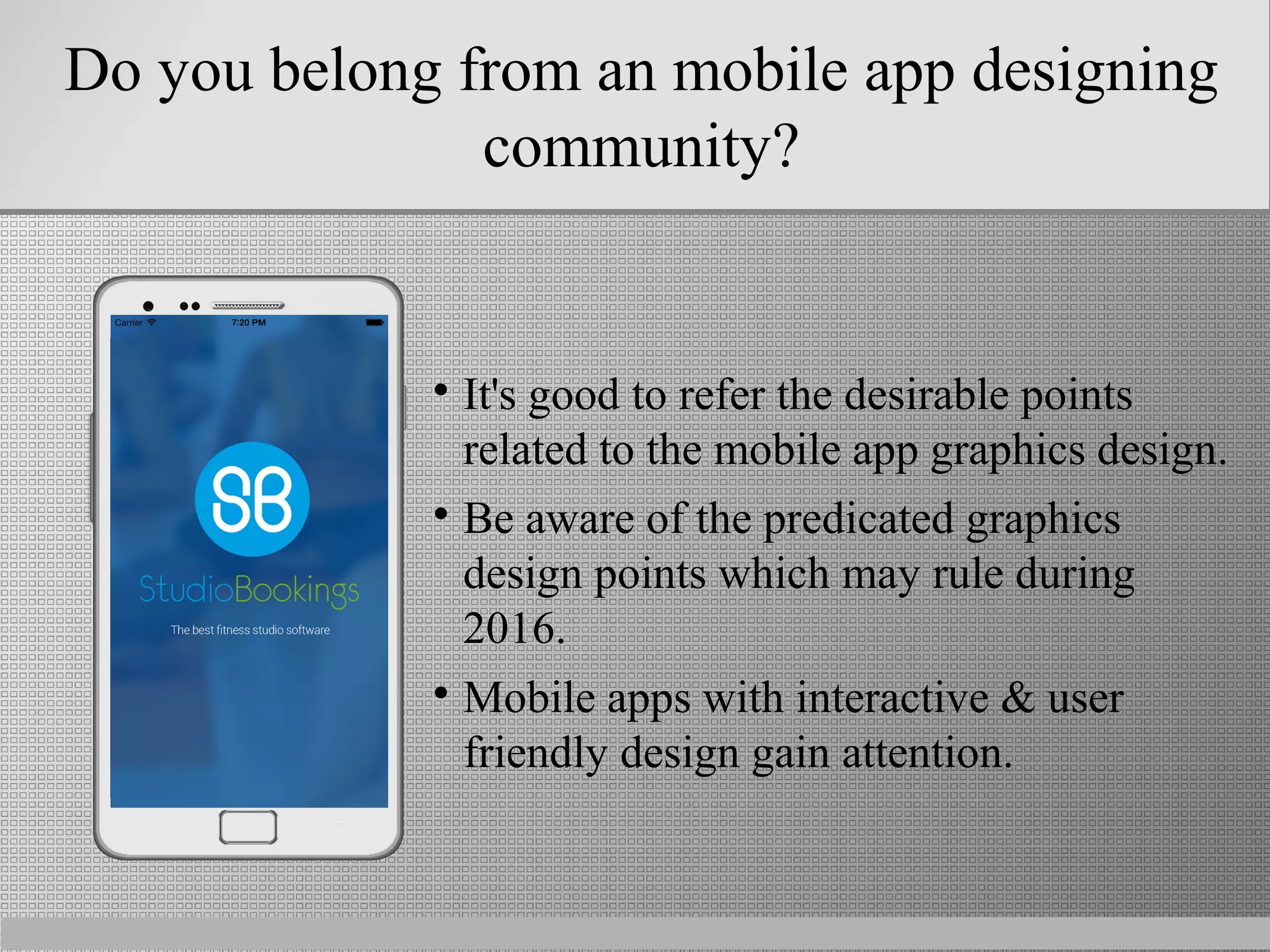 10 Desirable Mobile App Graphic Design trends for 2016 | PPT | Free ...