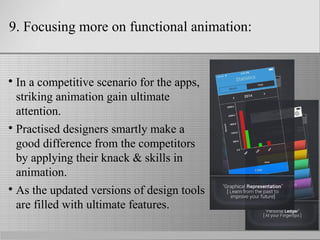 10 Desirable Mobile App Graphic Design trends for 2016 | PPT