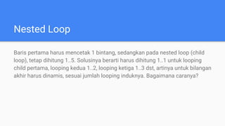 Mobile Application 2 Pertemuan 2 Dasar Kotlin Loop Control, Collection ...